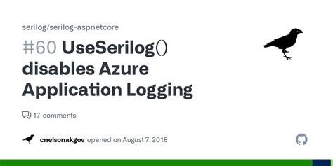 useserilog disables azure application logging · issue 60 · serilog