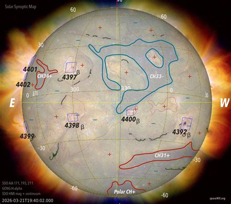 2026 03 22 Solar Synoptic Map