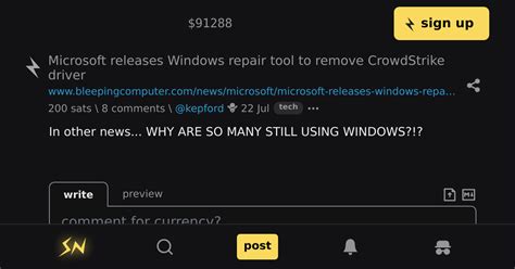 Microsoft Releases Windows Repair Tool To Remove Crowdstrike Driver Stacker News ~tech