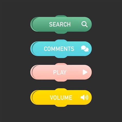 Premium Vector Vector Flat Gradient Call To Action Buttons Collection