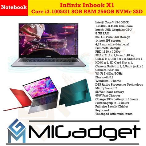 Jual Infinix Inbook X Core I G Gb Ram Gb Nvme Ssd Ips Fhd Shopee Indonesia