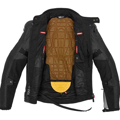 Spidi Vent Pro Leather Jacket Black Free Uk Delivery
