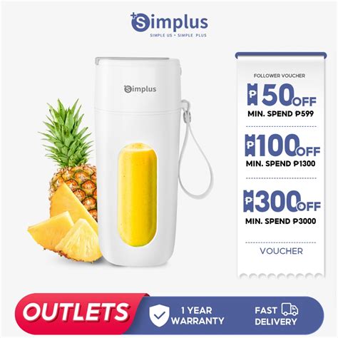 Simplus Portable Juicer Blender Fruit Juice Mixer Usb Rechargeable