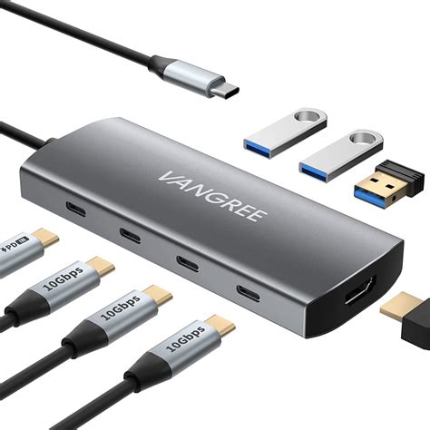 Vangree Usb C Hub 3 Usb 3 2 Gen 2 Ports With 10gbps 4k 60hz Hdmi