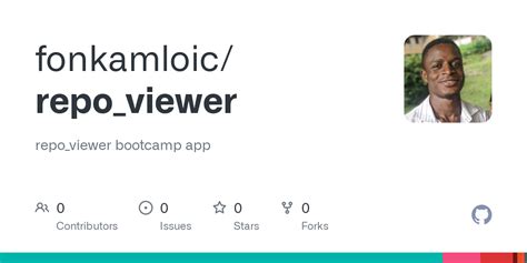 Github Fonkamloicrepoviewer Repoviewer Bootcamp App