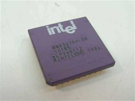 Intel A80387dx 20 Vintage 386 Math Co Processor 20 Mhz Sx105