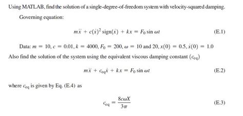 Solved Using Matlab Find The Solution Of The No Solutioninn