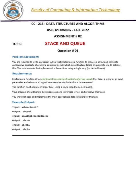 Assignment 02 Dsa Pdf Computer Programming Algorithms And Data Structures