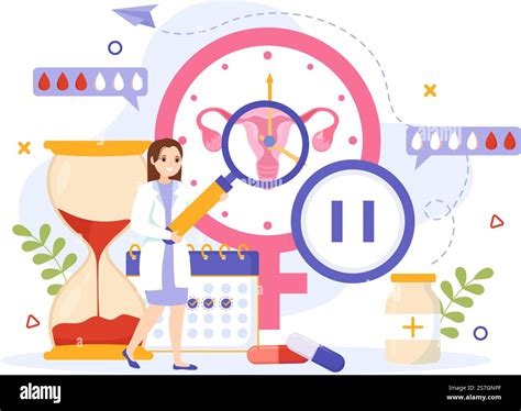 Hrt Or Hormone Replacement Therapy Acronym Vector Illustration With Treatment And Hormone