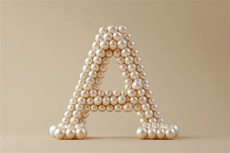 A Large Letter A Made Of Small Balls Stock Illustration Illustration