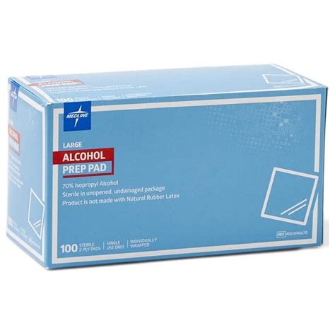 Medline Sterile Alcohol Prep Pads Medium 3000 Count Hsafsa Eligible