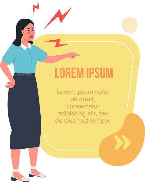 Hate Expression Quote Textbox With Flat Character 11142884 Vector Art