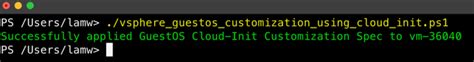 Using The New Vsphere Guest Os Customization With Cloud Init In Vsphere 70 Update 3