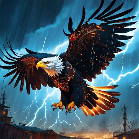 Challenge Thunder Eagle Ai Generated Artwork Nightcafe Creator