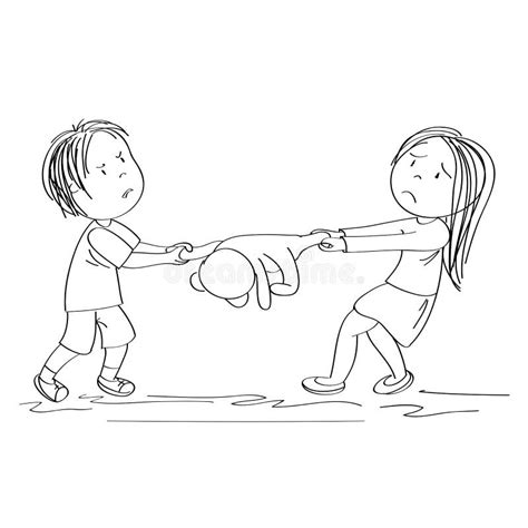 Sisters Fighting Clipart
