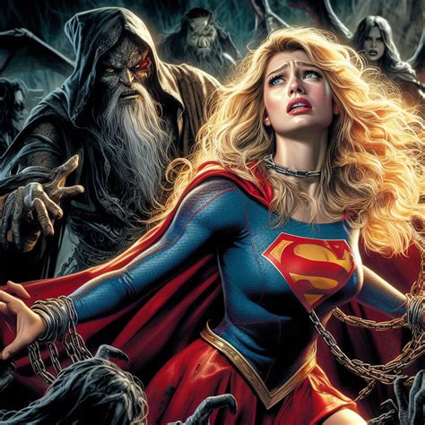 Supergirl Chained Up In The Evil Wizards Realm By Necromancer Rev On