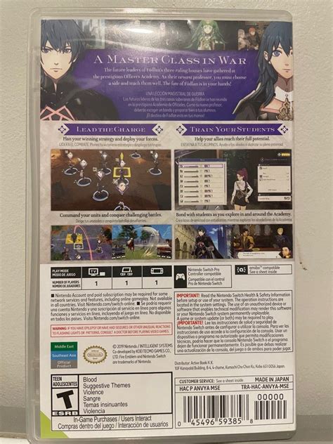 Fire Emblem Nintendo Switch Video Gaming Video Games Nintendo On