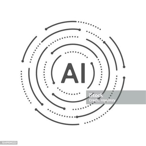 인공 지능 회로 라인 스타일 기계 학습 디자인 스마트 네트워크 디지털 기술 Ai 벡터 그림 개념에 대한 스톡 벡터 아트 및 기타