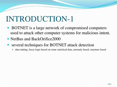 PPT SURVEY ON BOTNET ITS ARCHITECTURE DETECTION PREVENTION AND MITIGATION PowerPoint