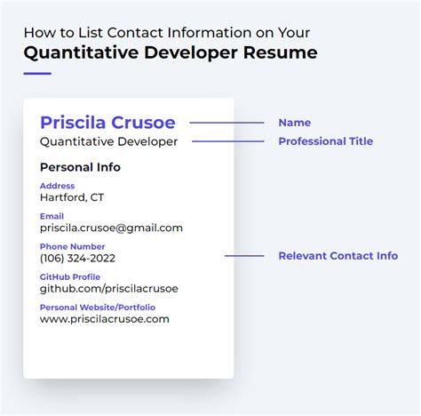 Quantitative Developer Resume Examples And Templates