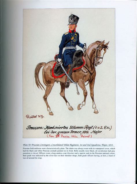 Foreign Troops Plate 58 Prussian Contingent Consolidated Uhlan