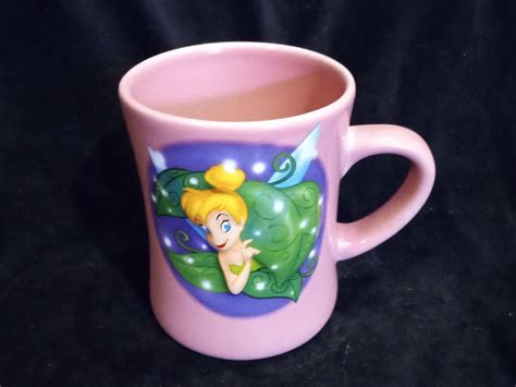 Disney Tinkerbell Fairy Stuck In Keyhole 3d Pink Coffee Mug 4 5 Like