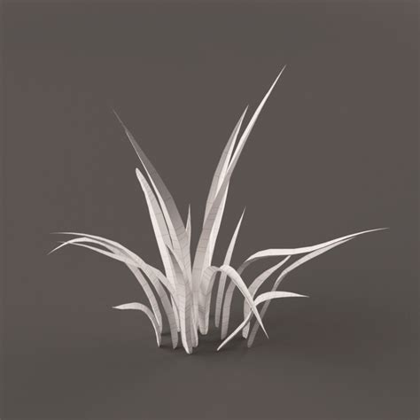 Grass Clump 3d Model 4 Obj Max Fbx 3ds Free3d