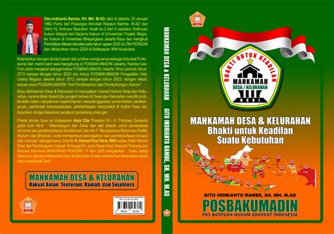 Gito Indrianto Rambe Cetak Sejarah Buku Mahkamah Desa And Kelurahan”suatu Kebutuhan Jadi