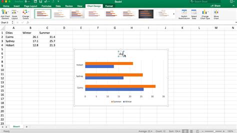 Creating A Graph Using Excel Youtube