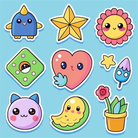 Vector Cute Sticker Collections Premium Ai Generated Vector