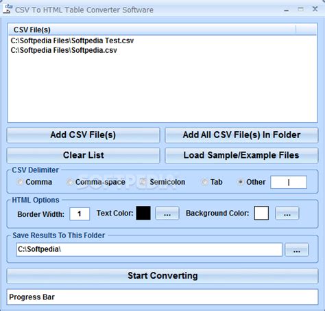 Csv To Html Table Converter Software Download Softpedia