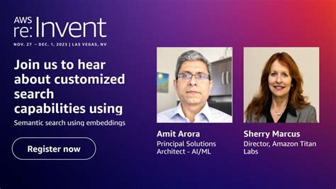Amit Arora On Linkedin Join Me And Sherry Marcus Phd At Aws Re