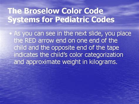 Broselow Tape In A Pediatric Code Eliminating Errors