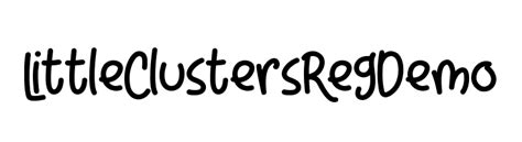Little Clusters Reg Demo Font
