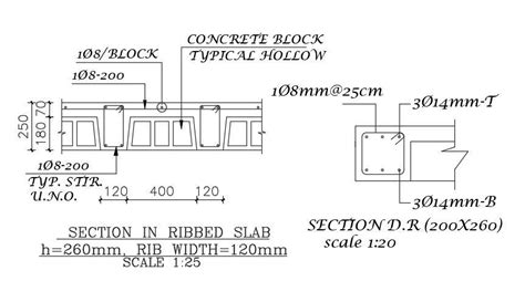 Section Of Beam AutoCAD DWG File Download Cadbull