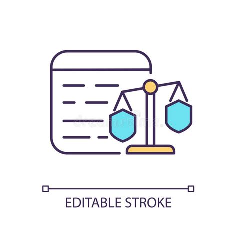 Measurement Bias Rgb Color Icon Stock Vector Illustration Of Selective Stroke 263332768