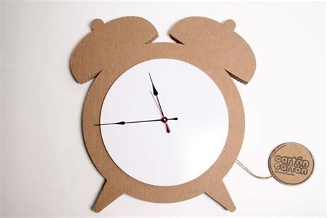 Reloj De Carton Creativo