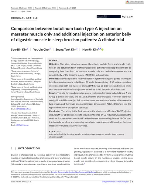 Pdf Comparison Between Botulinum Toxin Type A Injection On Masseter
