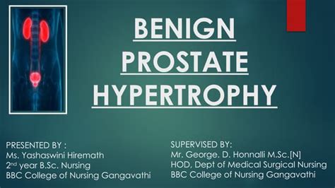 Benign Prostate Hypertrophypptx Pptx