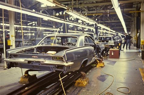 Premium Photo Working Assembly Line In An Automotive Factory