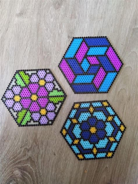 Perler Beads Coasters Hama Beads Patterns Perler Beads Hama Beads