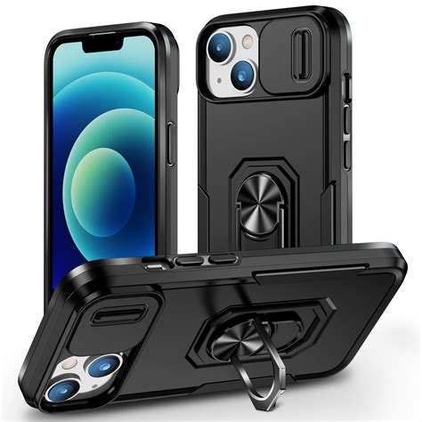 For IPhone Pioneer Armor Sliding Camshield Phone Case Black Alexnld Com