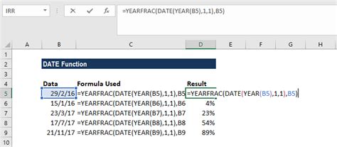 DATE Function Formula How To Calculate Dates In Excel