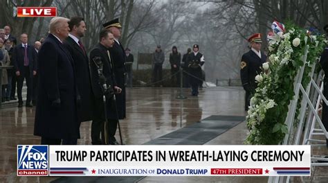 Trump And Jd Vance Take Part In Wreath Laying Ceremony At Arlington