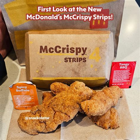 The Mcdonalds Mccrispy Strips Are Indeed Real And I Got My Hands On Some Ill Have A Video