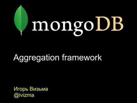 Mongo Db Aggregation Ppt