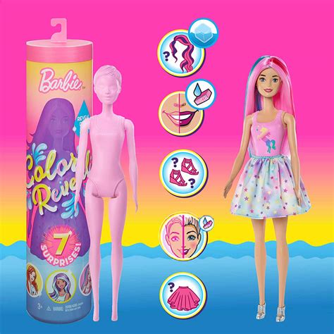 Колор Ревілья Барбі сюрприз Кольорове перевтілення купити Barbie Color
