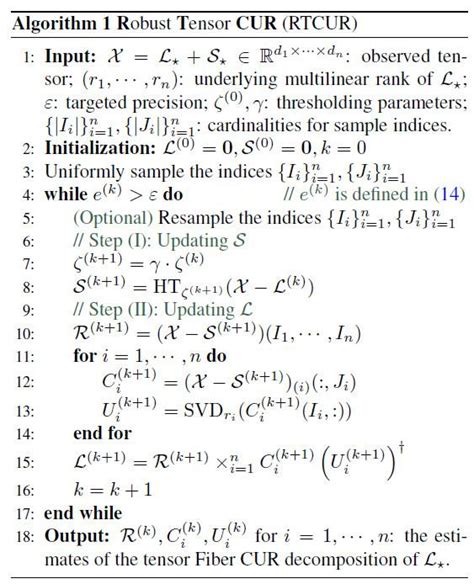 Iccv 2021 Ucla提出：基于张量cur的快速鲁棒张量主成分分析算法 知乎
