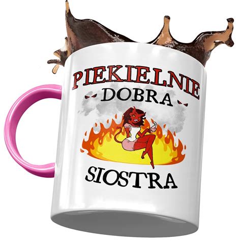 Kubek R Owy Dla Siostry Na Urodziny Na Prezent Z Nadrukiem Ze Zdj Ciem Polidraw Sklep Empik Com