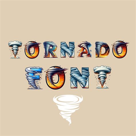Tornado Font Alphabet With Twister Design Tornado Letters As Png